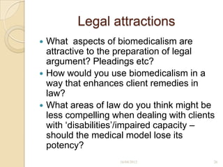 Old World: Hegemonic explanatory frameworks for thinking disability | PPTX