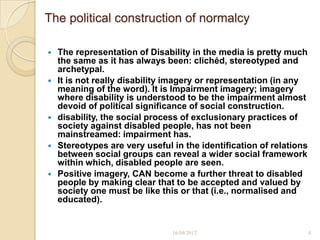 Old World: Hegemonic explanatory frameworks for thinking disability | PPTX