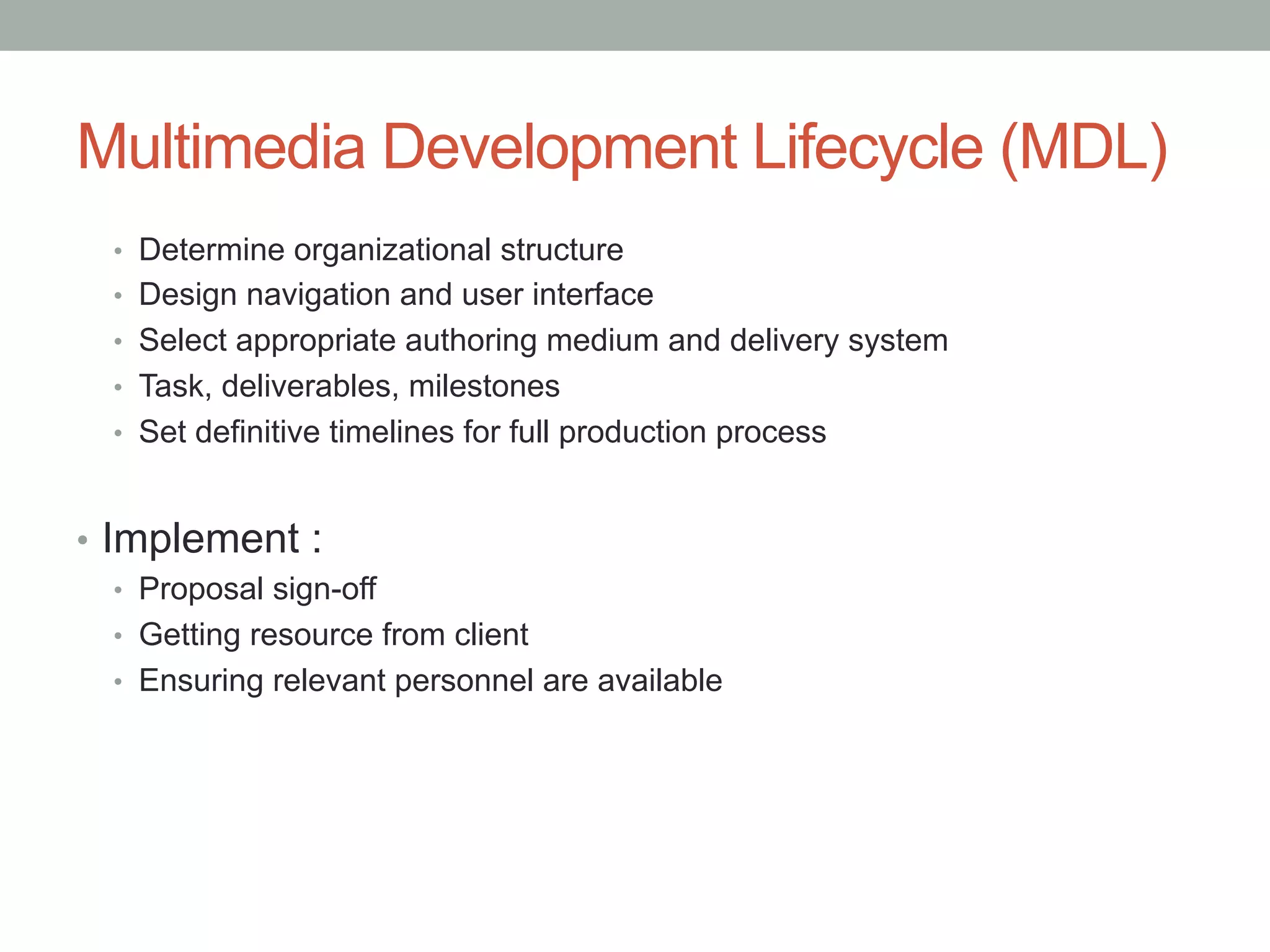 Multimedia Development Lifecycle | PDF