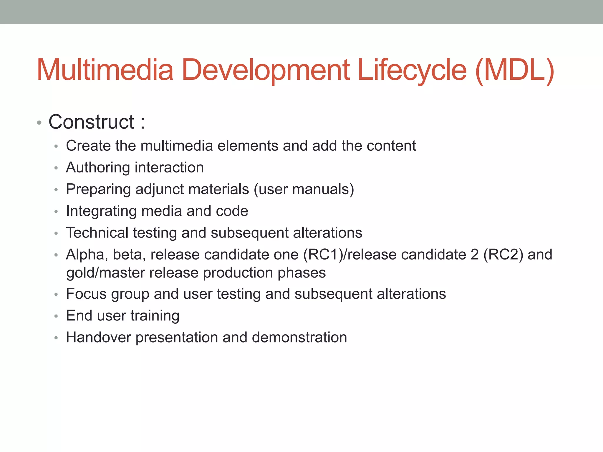 Multimedia Development Lifecycle | PDF
