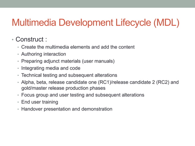 Multimedia Development Lifecycle | PDF | Web Design and HTML | Internet