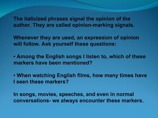 SHARING IDEAS USING OPINION MARKING SIGNALS.ppt