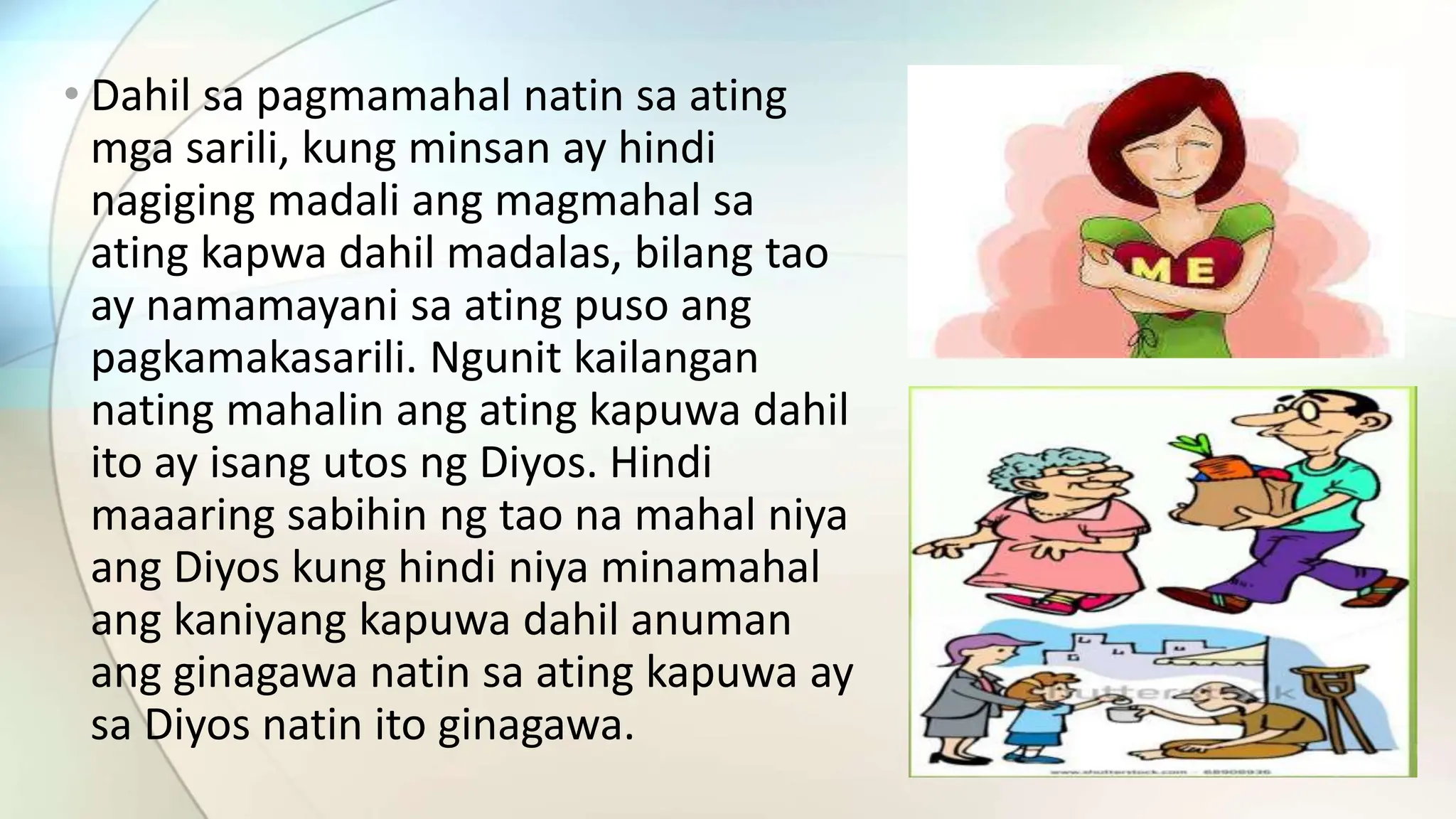 Week 2 Pagmamahal ng Diyos sa Kapwa.pptx