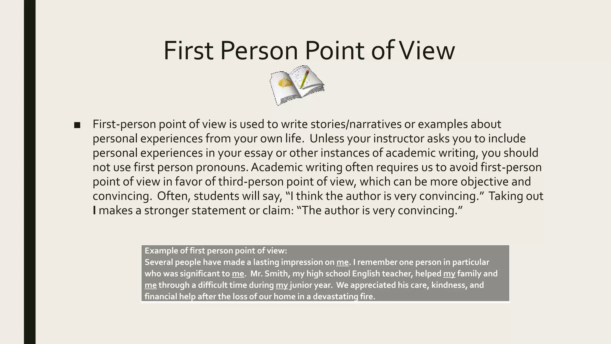 Week 2 point of view ppt | PPTX