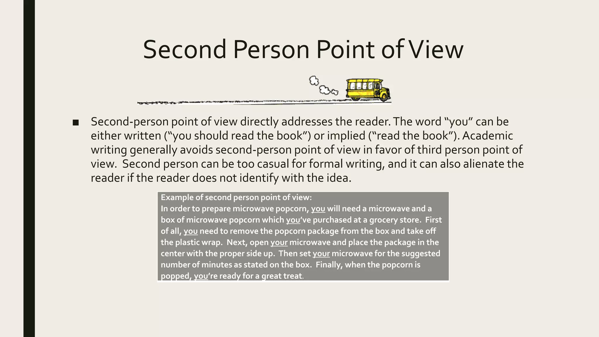 Week 2 point of view ppt | PPTX