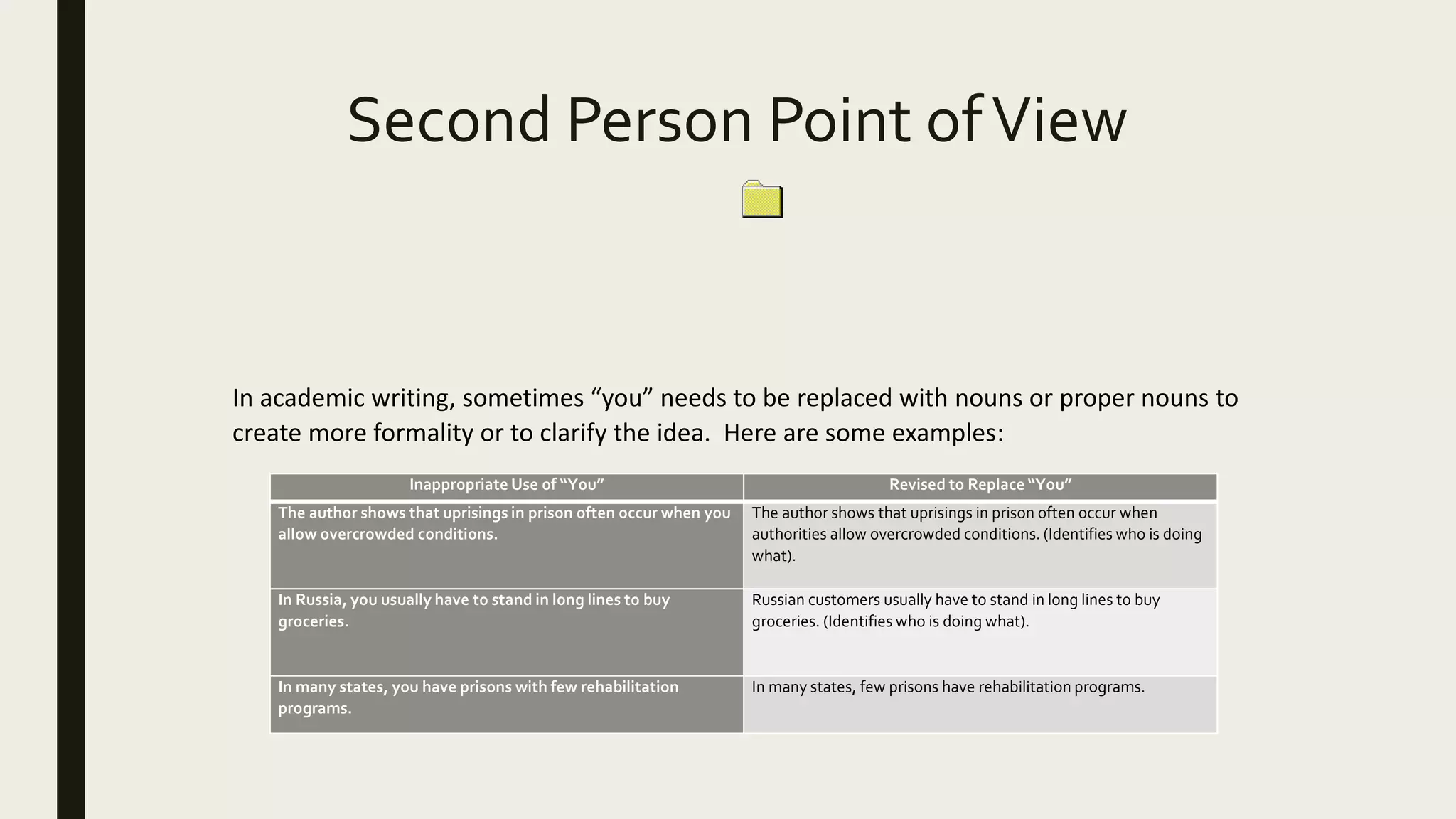 Week 2 point of view ppt | PPTX
