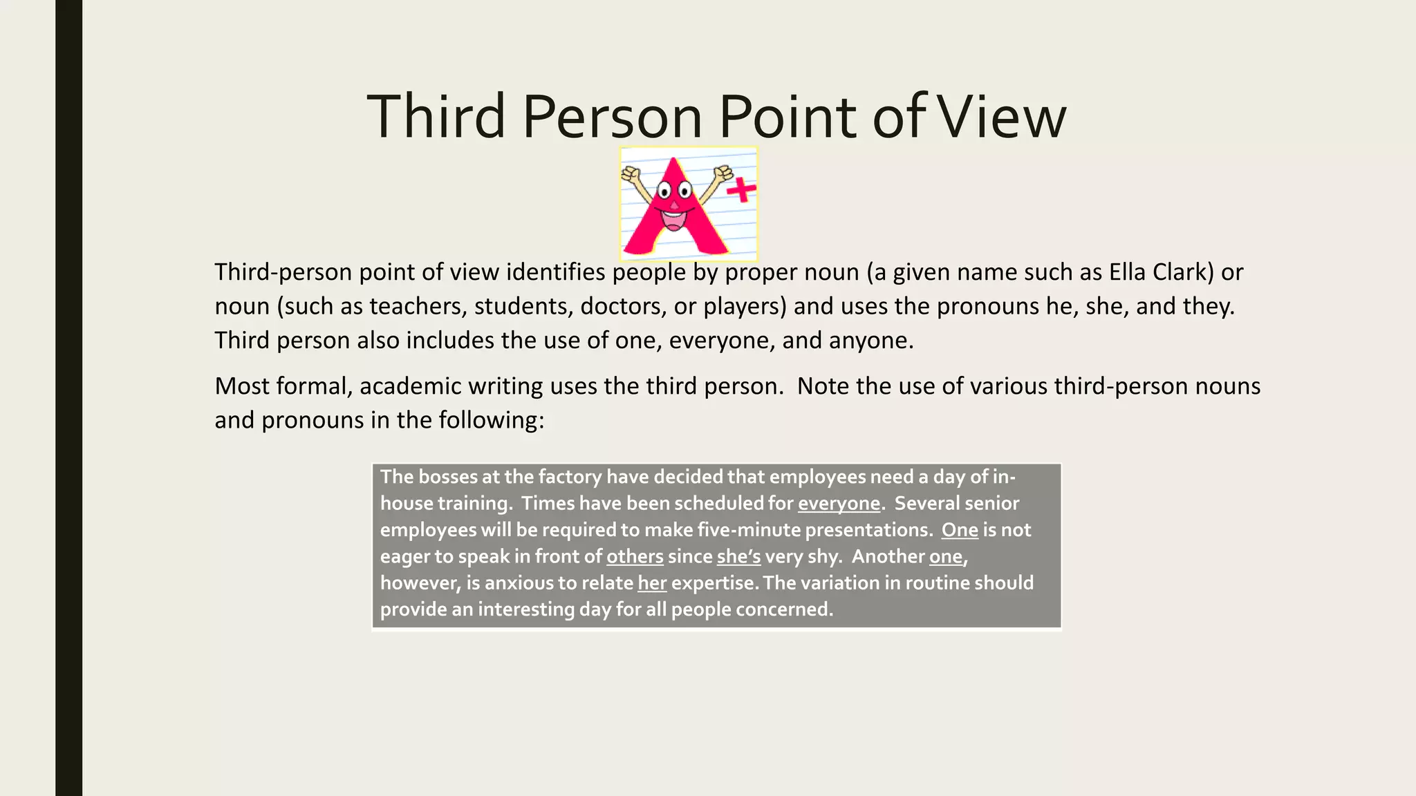 Week 2 point of view ppt | PPTX