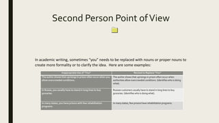 Week 2 point of view ppt | PPTX