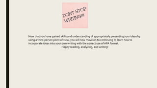 Week 2 point of view ppt | PPTX