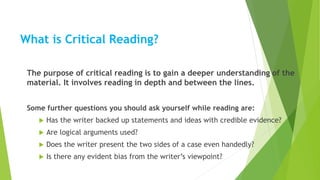 Week 2 - reading and note taking skills bb | PPT