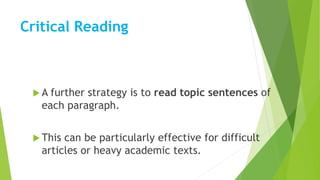 Week 2 - reading and note taking skills bb | PPT