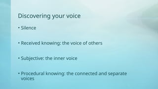 Reflection for first year nurses for relational practice | PPTX