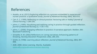 Reflection for first year nurses for relational practice | PPTX