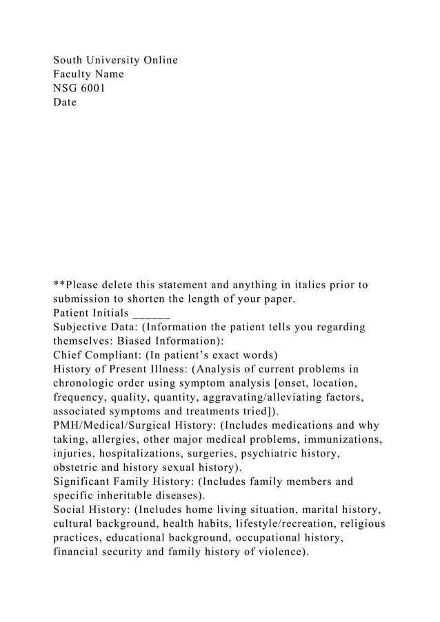 Week 2 Respiratory Clinical CasePatient Setting65 year old C.docx