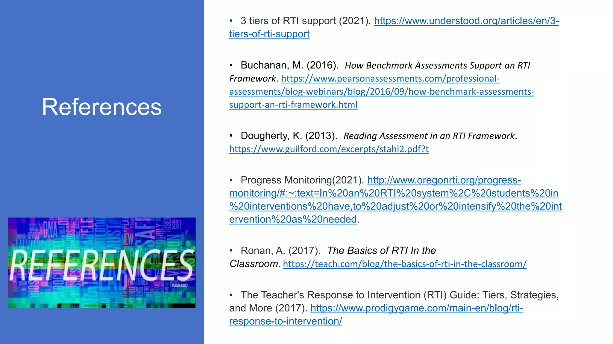 Week 2 response to intervention (rti) timeline | PPTX