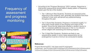 Week 2 response to intervention (rti) timeline | PPTX