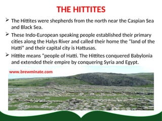 Science and Technology during Hittites, Lydians and Phoenicians | PPT