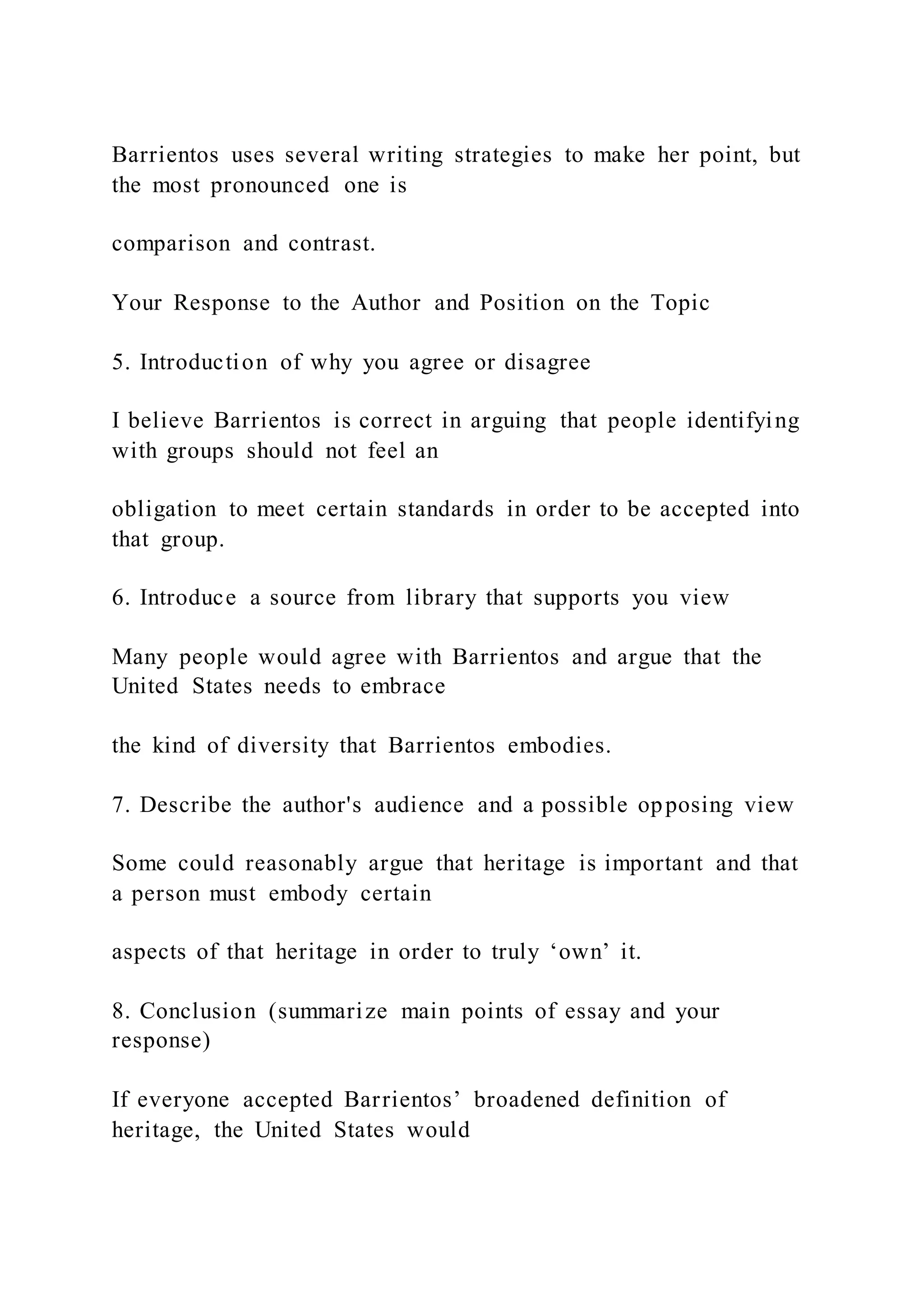 Week 2 Sentence and Paragraph Outlines Student Example | DOCX