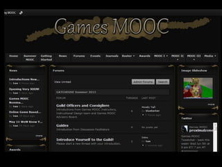 Week 2 Summer Games MOOC Part 1 | PPT