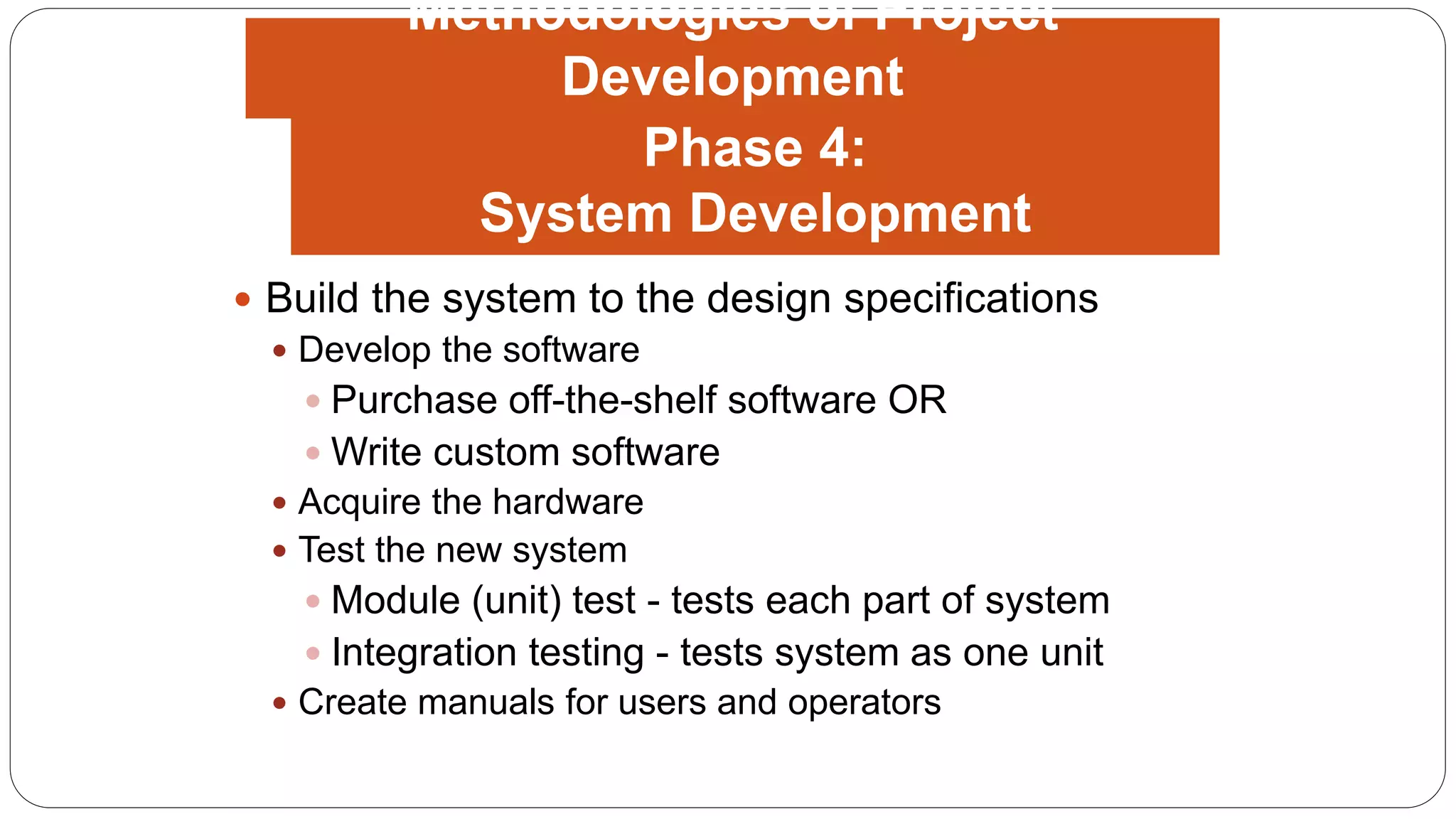 MIS 49100 Week 2 Systems Development Life Cycle | PPT