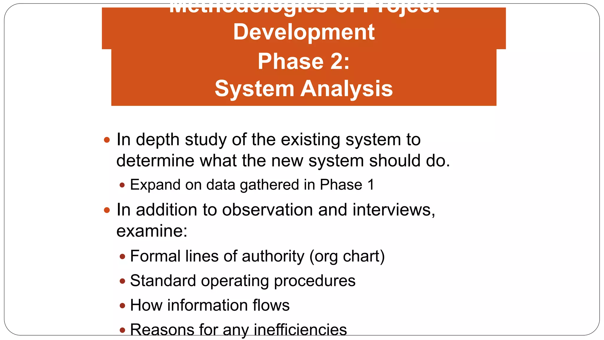 MIS 49100 Week 2 Systems Development Life Cycle | PPT