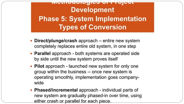 MIS 49100 Week 2 Systems Development Life Cycle | PPT