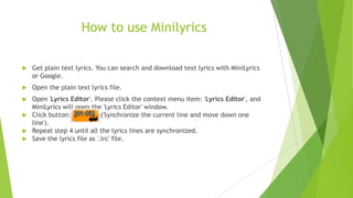 MiniLyrics | PPTX