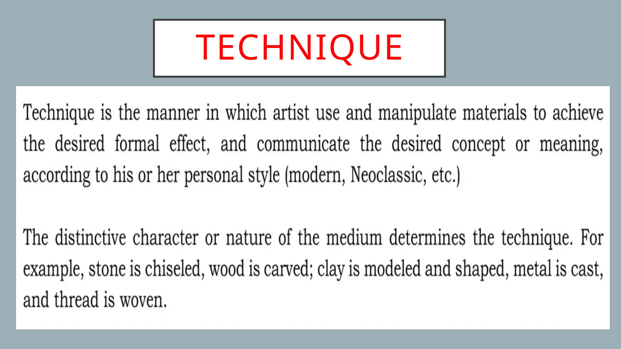 Week 2 TRADITIONAL TECHNIQUE USED IN PHILIPPINE CONTEMPORARY ART.pptx