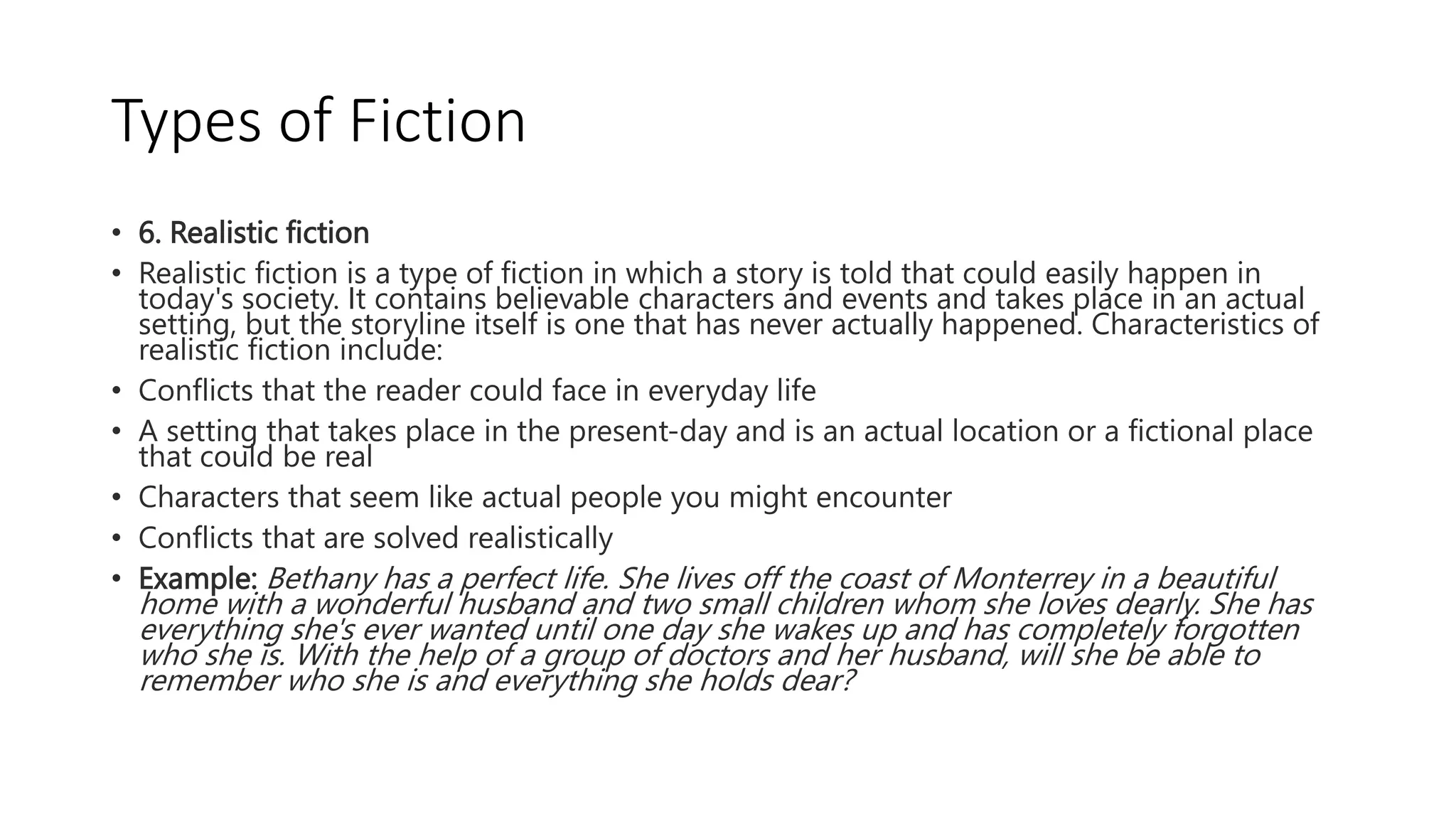 Week 2 Types of Fiction.pptx