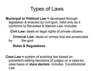 Week 2 types of govt etc | ODP | Law