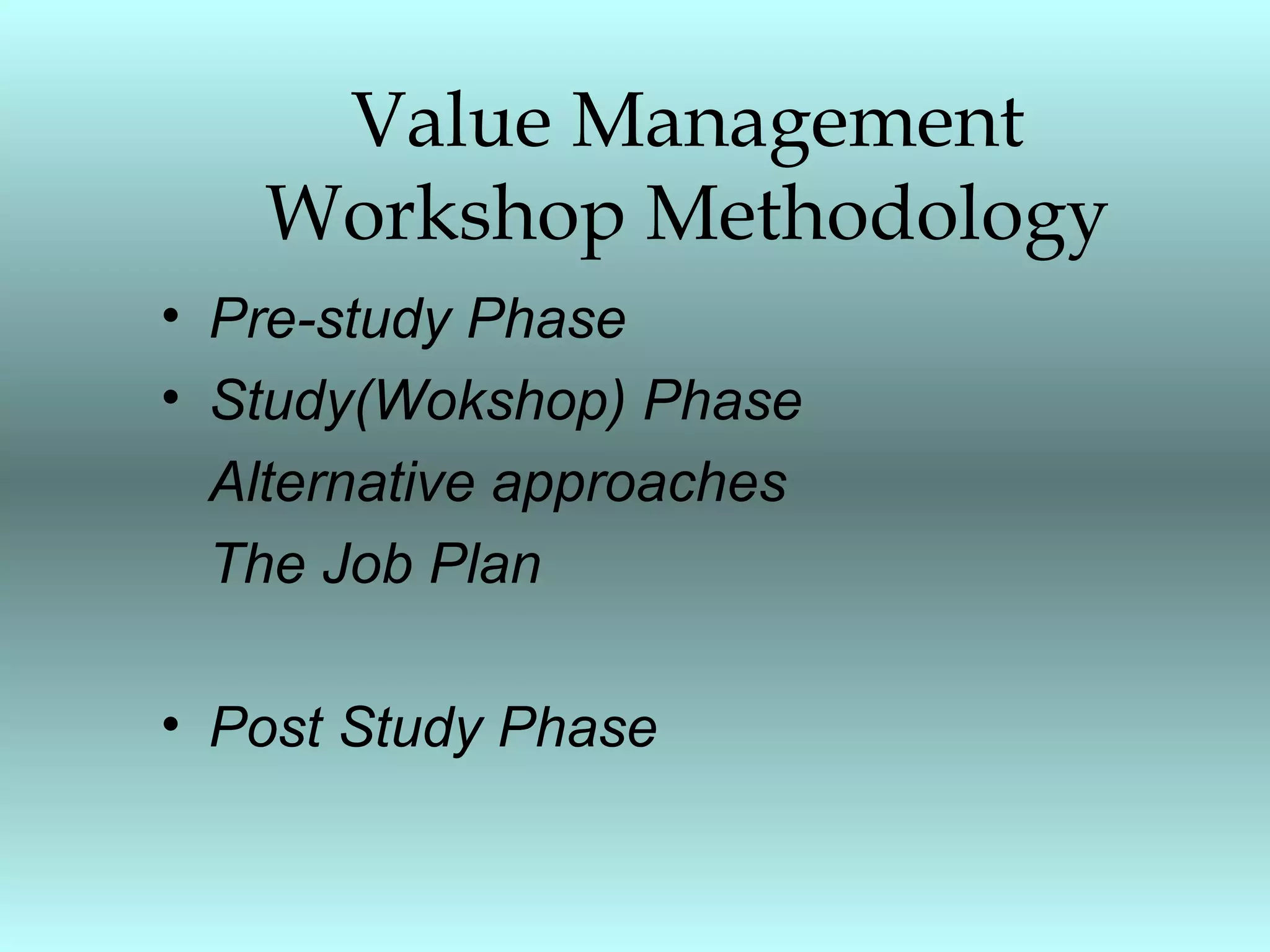 Week2 value management introduction | PPT