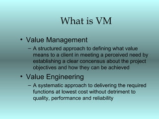 Week2 value management introduction | PPT