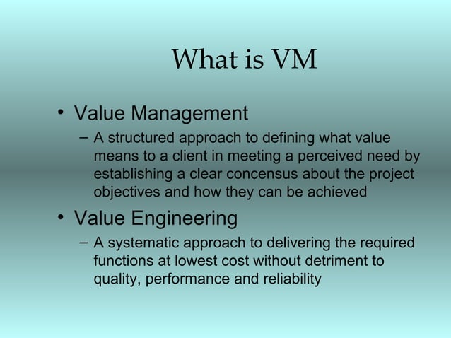 Week2 value management introduction | PPT | Business Administration ...