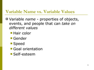 Variables | PPT