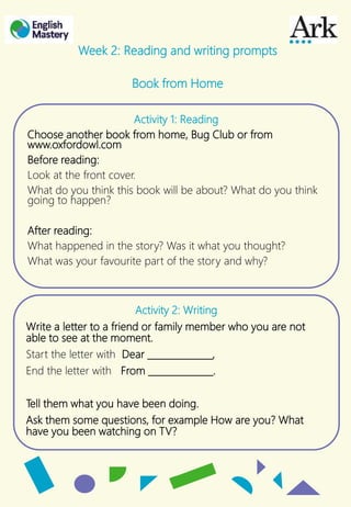 Year 1 Week 2 writing | PDF