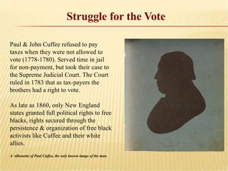 African-American History ~ Antebellum Free Blacks | PPTX