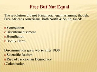 African-American History ~ Antebellum Free Blacks | PPTX