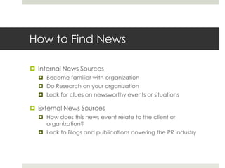 Finding and Making News | PPTX