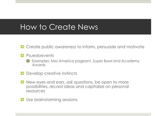 Finding and Making News | PPTX