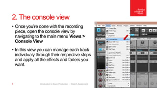 Creating Submix with SONAR X3 Producer | PPTX