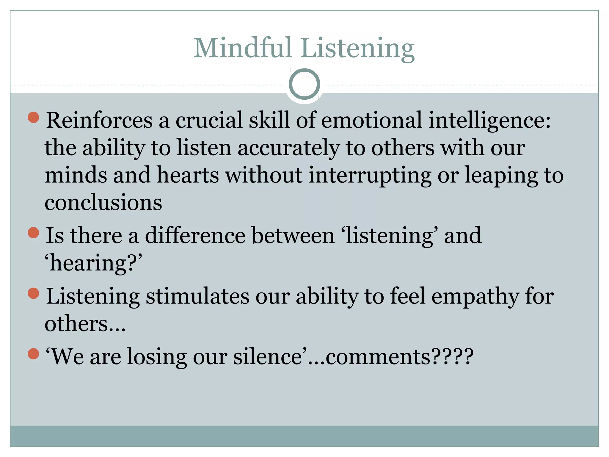 Meditation wrkshp wk 4..sharing positive thoughts with others for ...