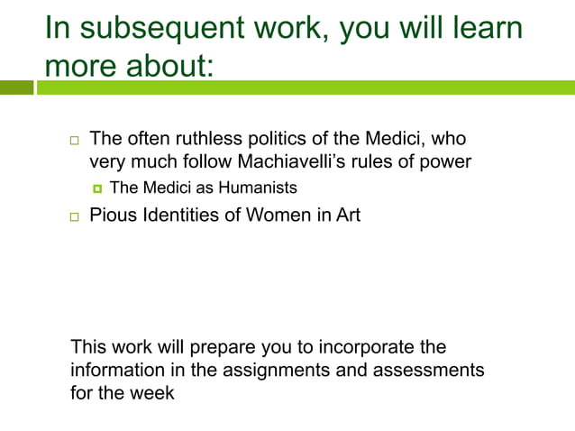 Week3.15th century italian renaissance overview | PPTX | Christianity ...