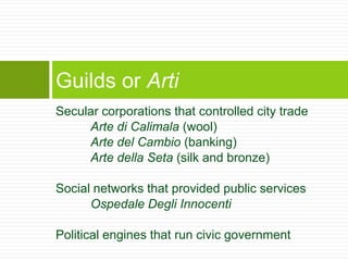 Week3.15th century italian renaissance overview | PPTX