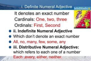 Week 3. lecture 7. identify adjective | PPT
