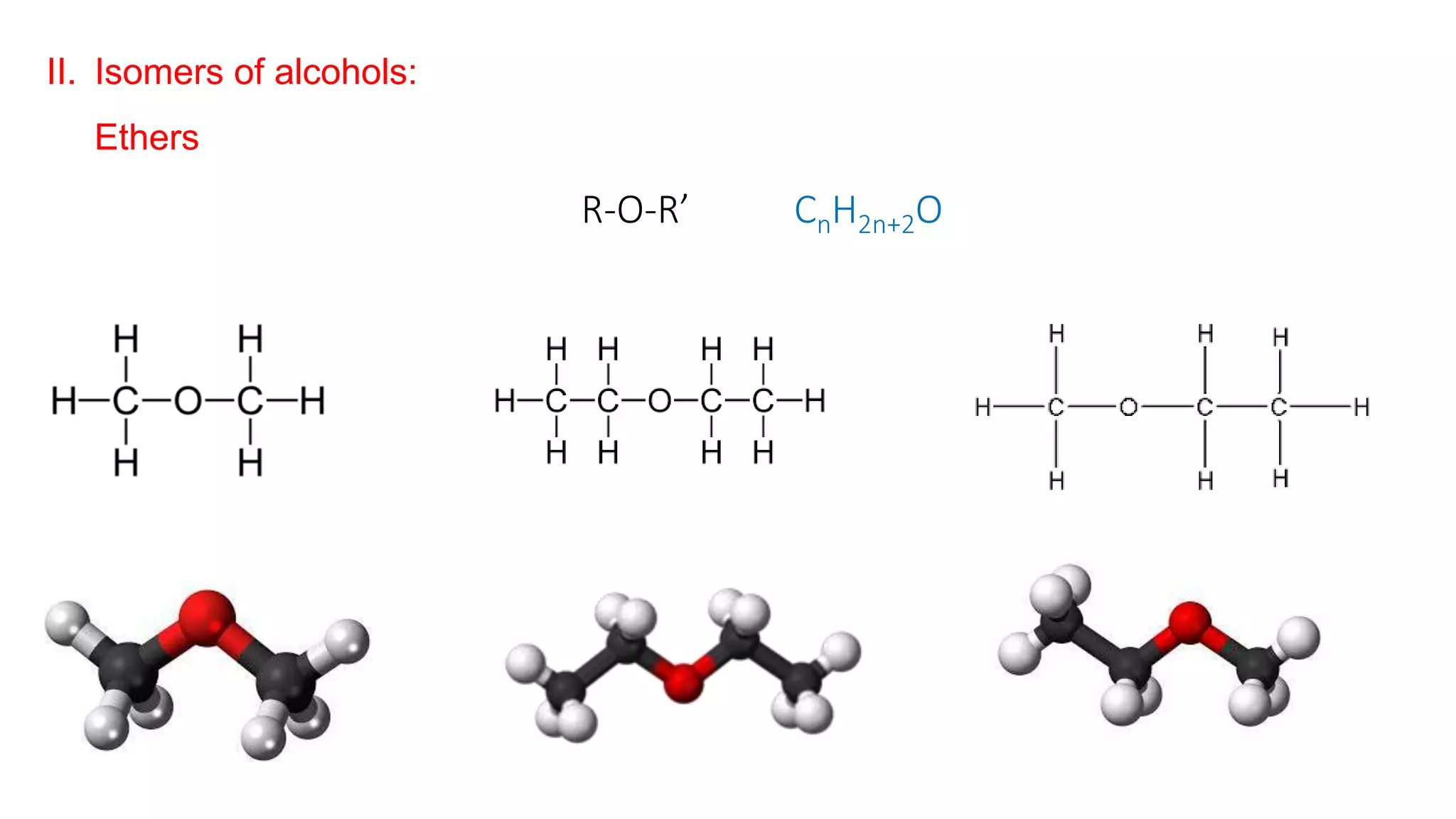 Isomers & Physical properties of alcohols | PPTX | Alcoholic Beverages ...