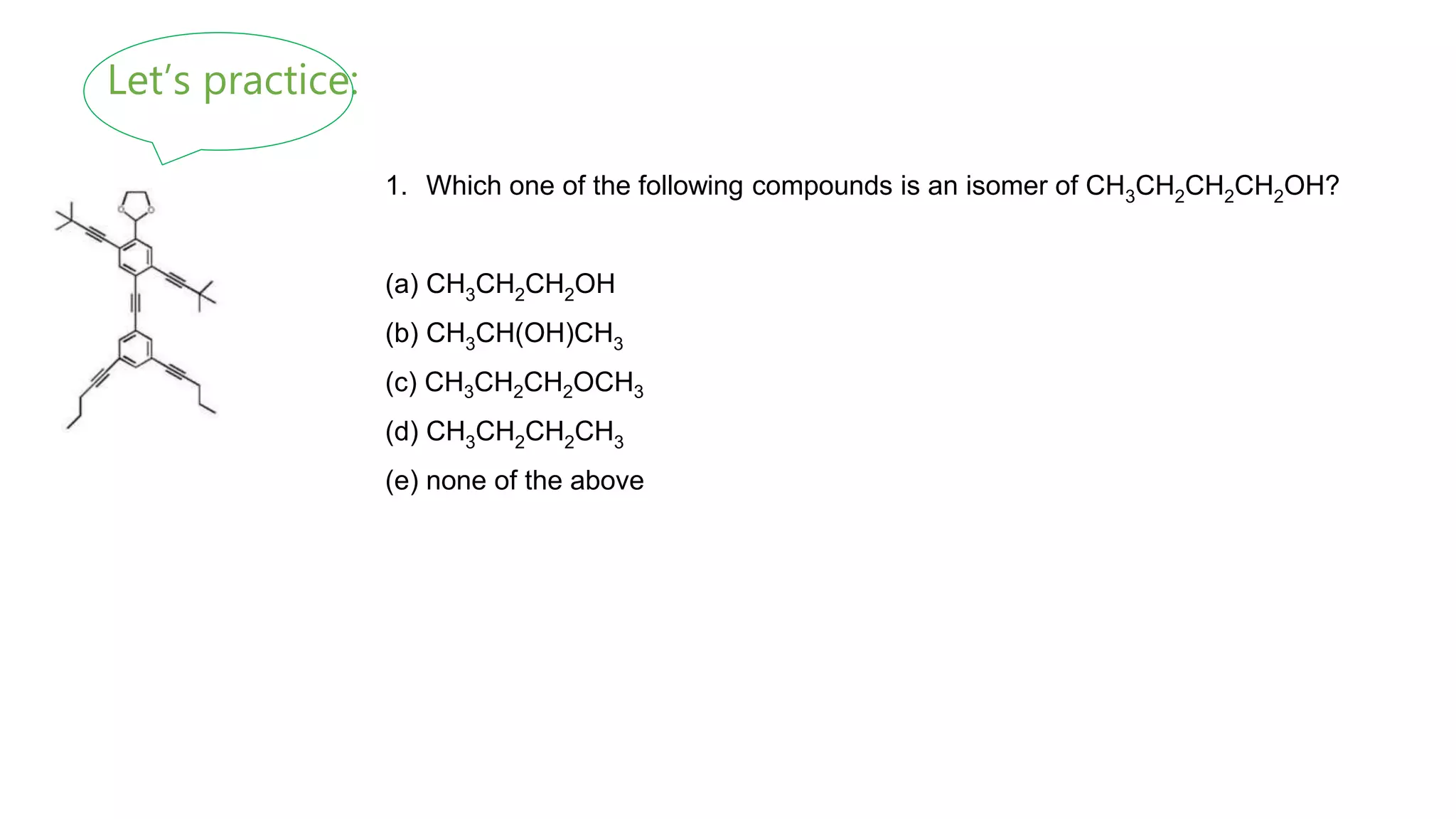 Isomers & Physical properties of alcohols | PPTX | Alcoholic Beverages ...