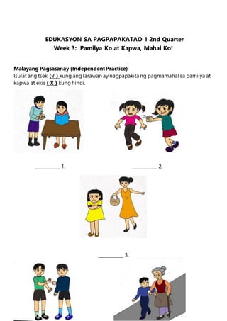Esp Grade 1 Week 7 Pagmamahal At Pagmamalasakit Sa Pa - vrogue.co