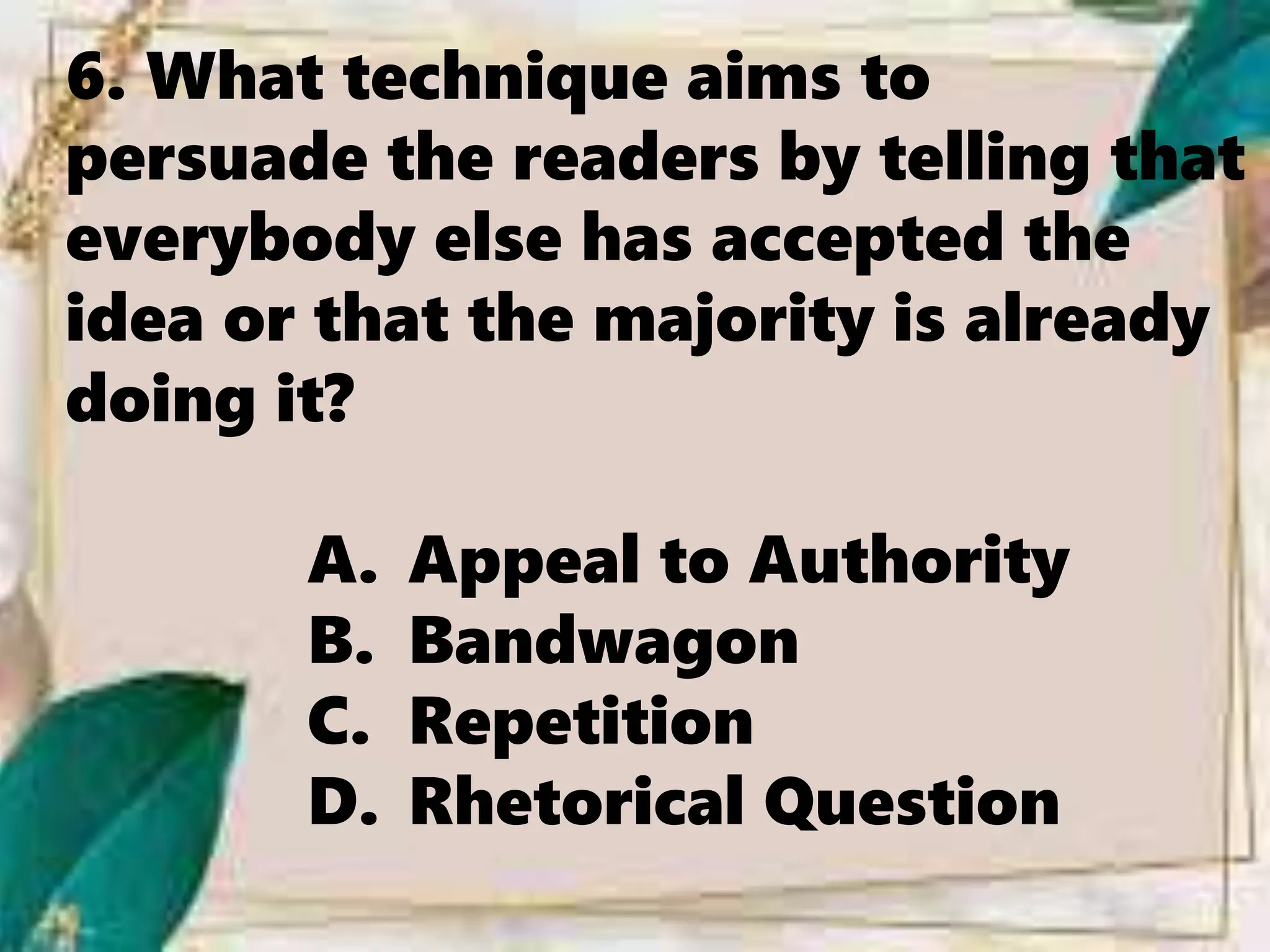 Writing Persuasive Essay Technique for Grade 10 | PPTX