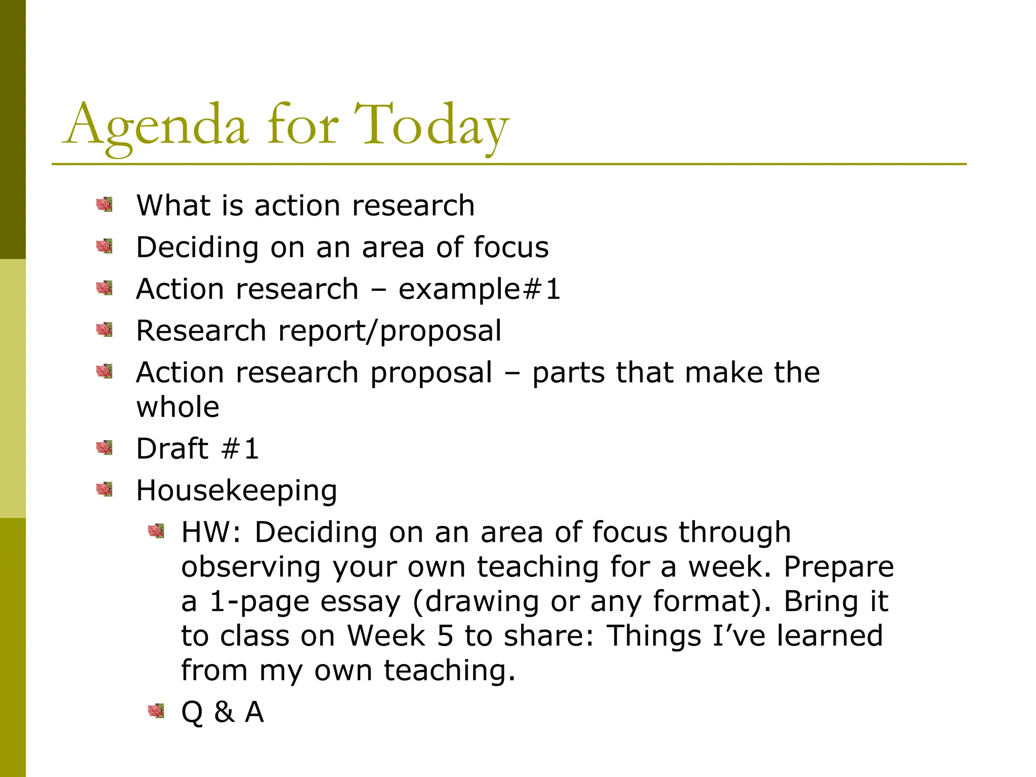 Action Research of a student introduction | PPT