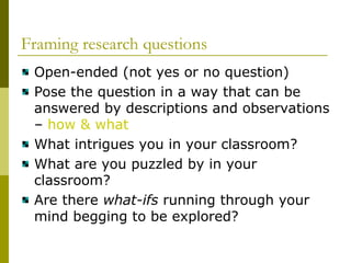 Action Research of a student introduction | PPT